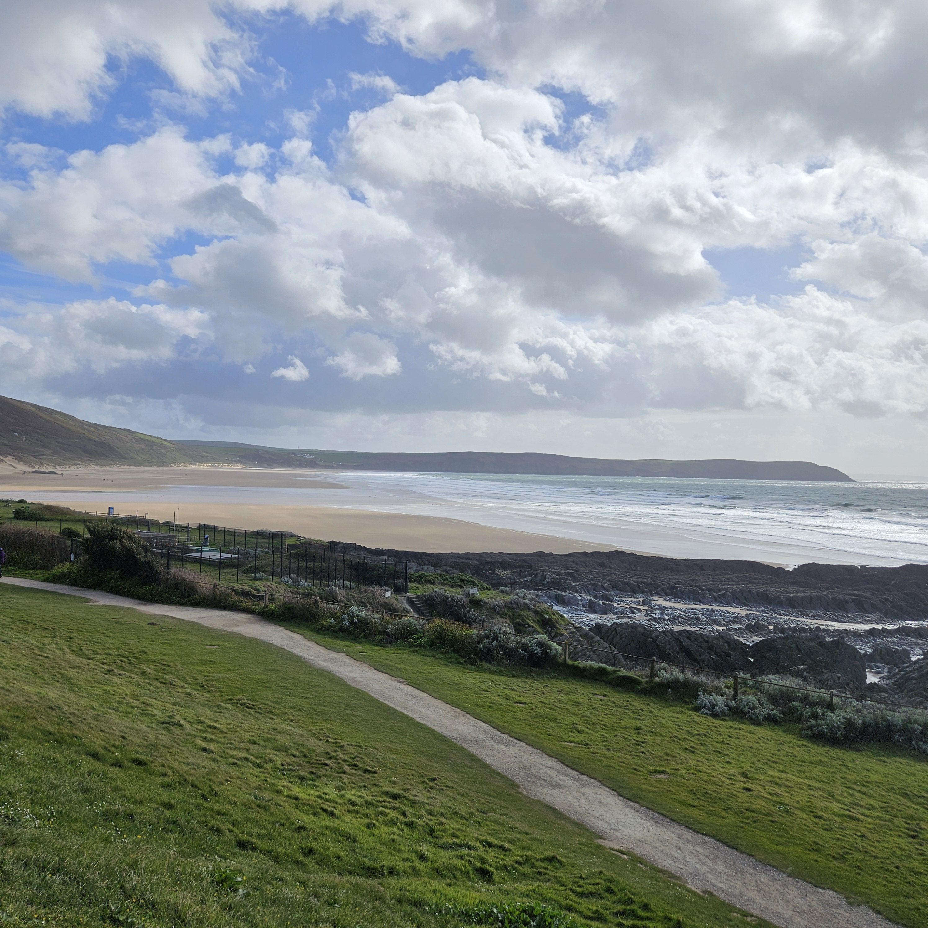 Day four, Combe Martin to Woolacombe. 2 Poles – Jes and The Big Walk